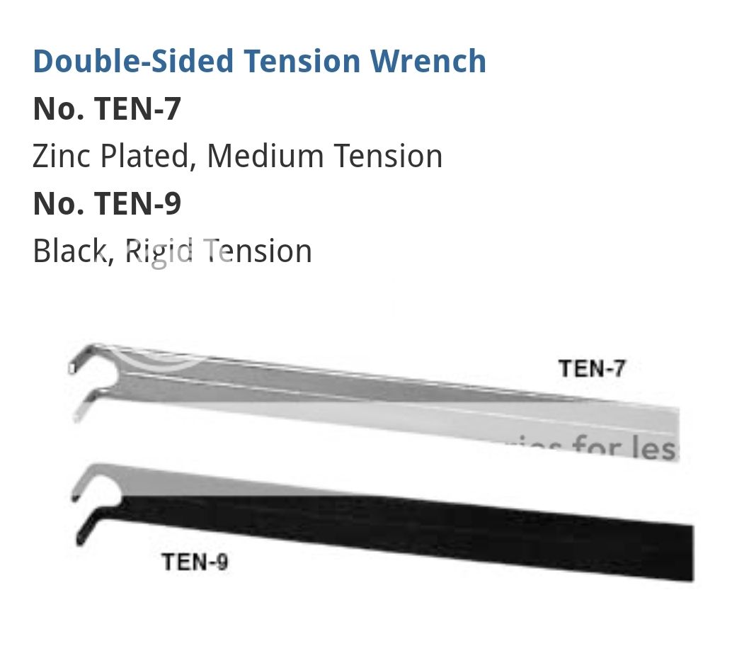 I love those double sided tension wrenches : r/lockpicking