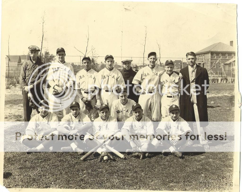 Circa 1930. My grandfather on his semi pro baseball team. : OldSchoolCool